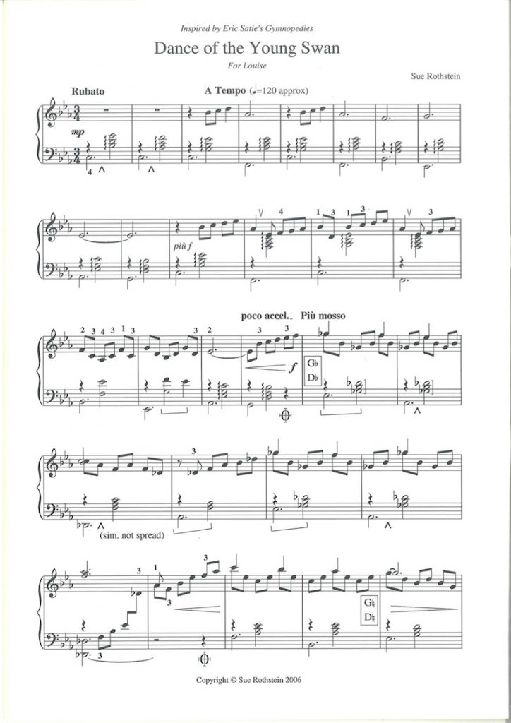 ROTHSTEIN Sue : Dance of the Young Swan - Intermediate - Camac Harps ...