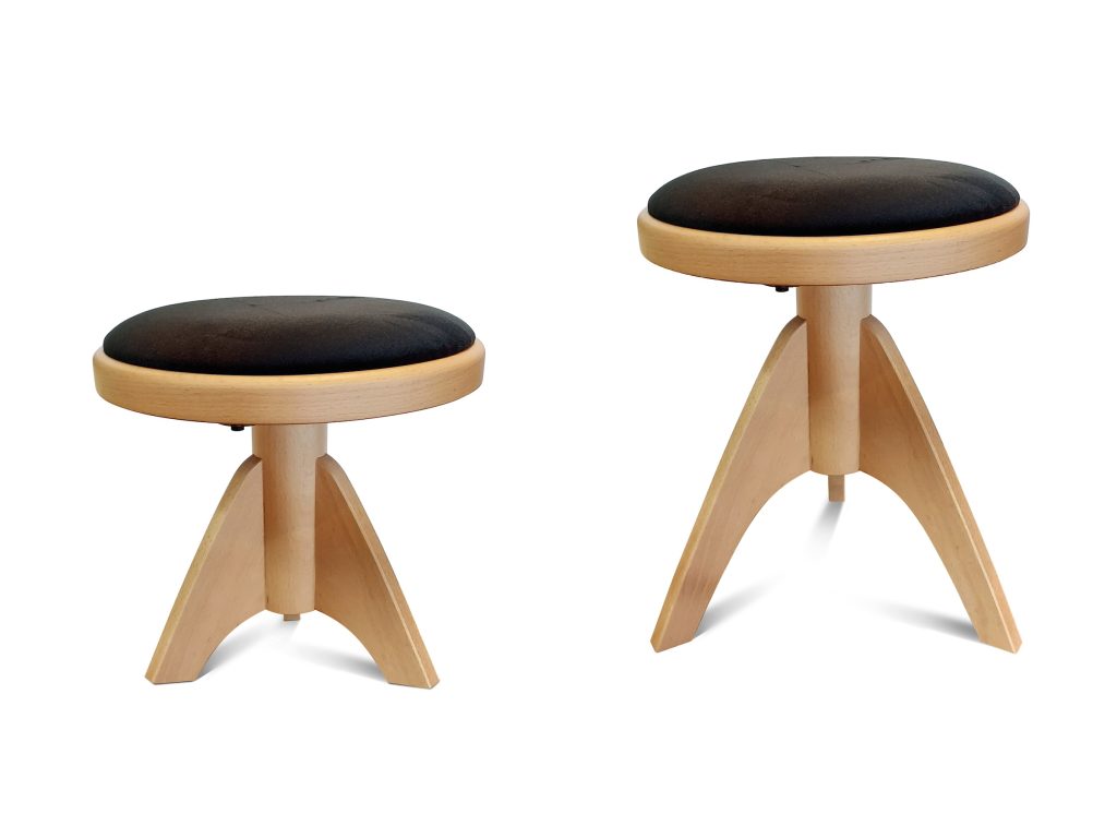 Adjustable stool for lever harp, black seat - Camac Harps Shop : Camac ...