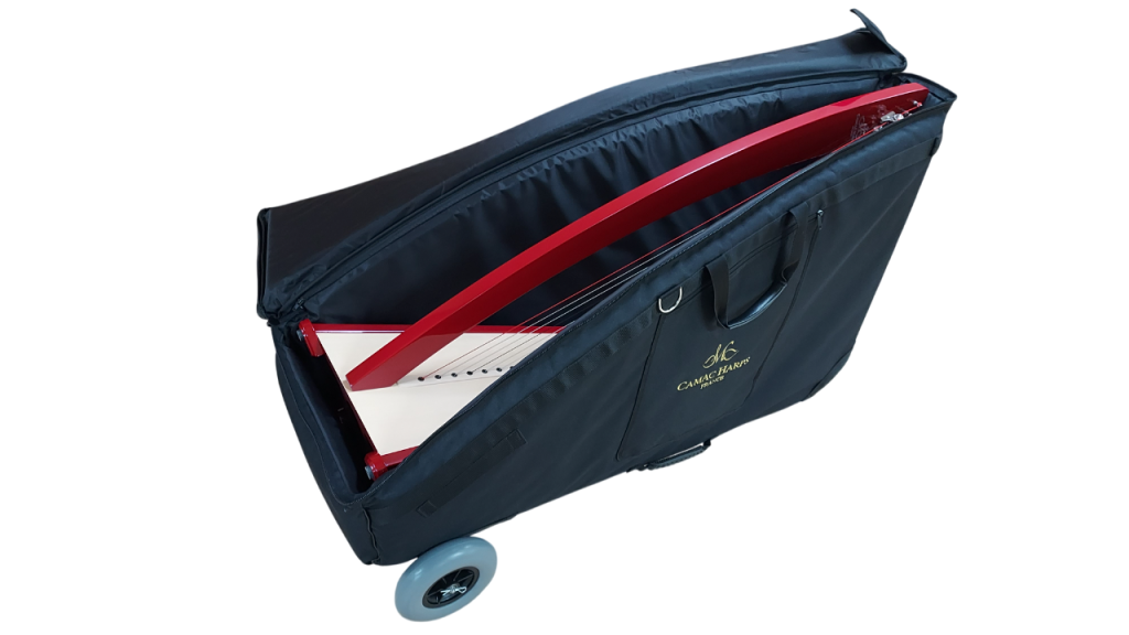 Flight transport bag with wheels for Ulysse - Camac Harps Shop : Camac ...
